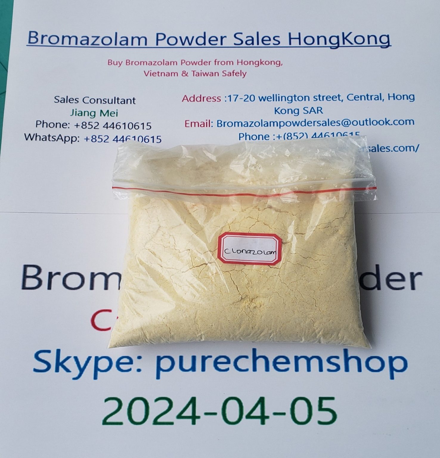 Buy Bromazolam Powder for sale - Bromazolam powder suppliers